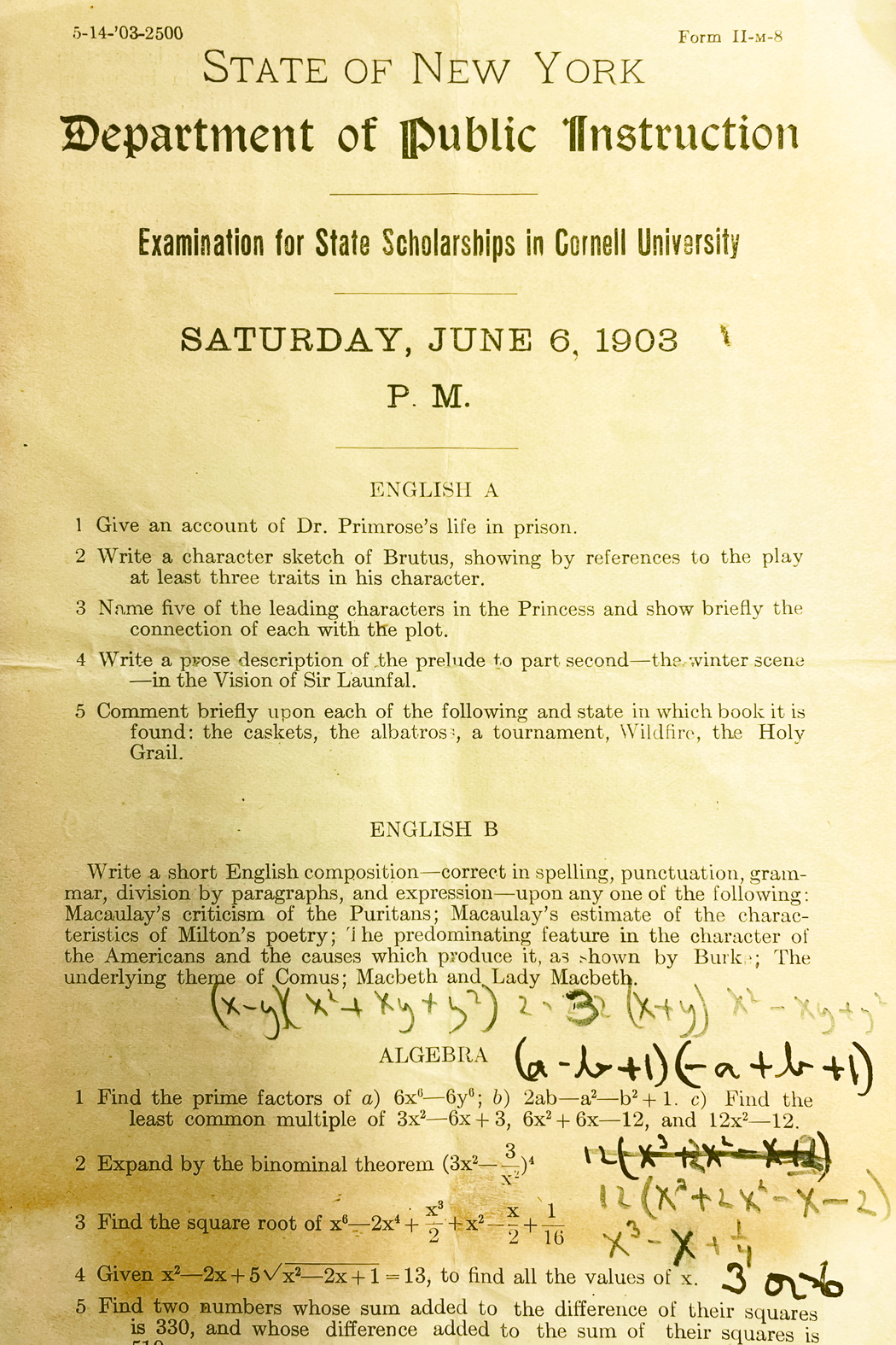 Thought Prelims Were Hard? Try These Vintage Entrance Exams ...