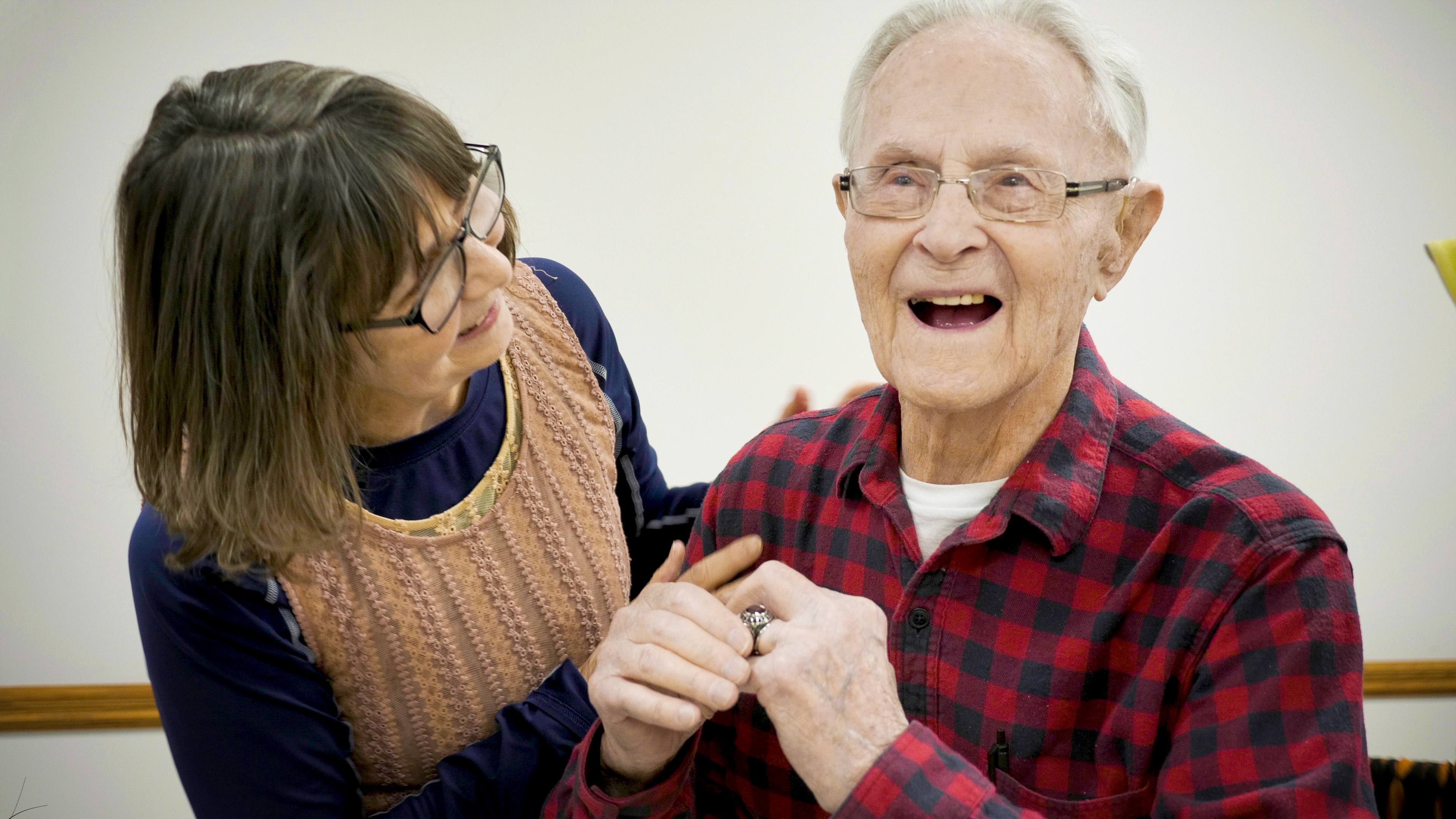Kenneth Dehm ’50 celebrates his 100th birthday with a new class ring ...