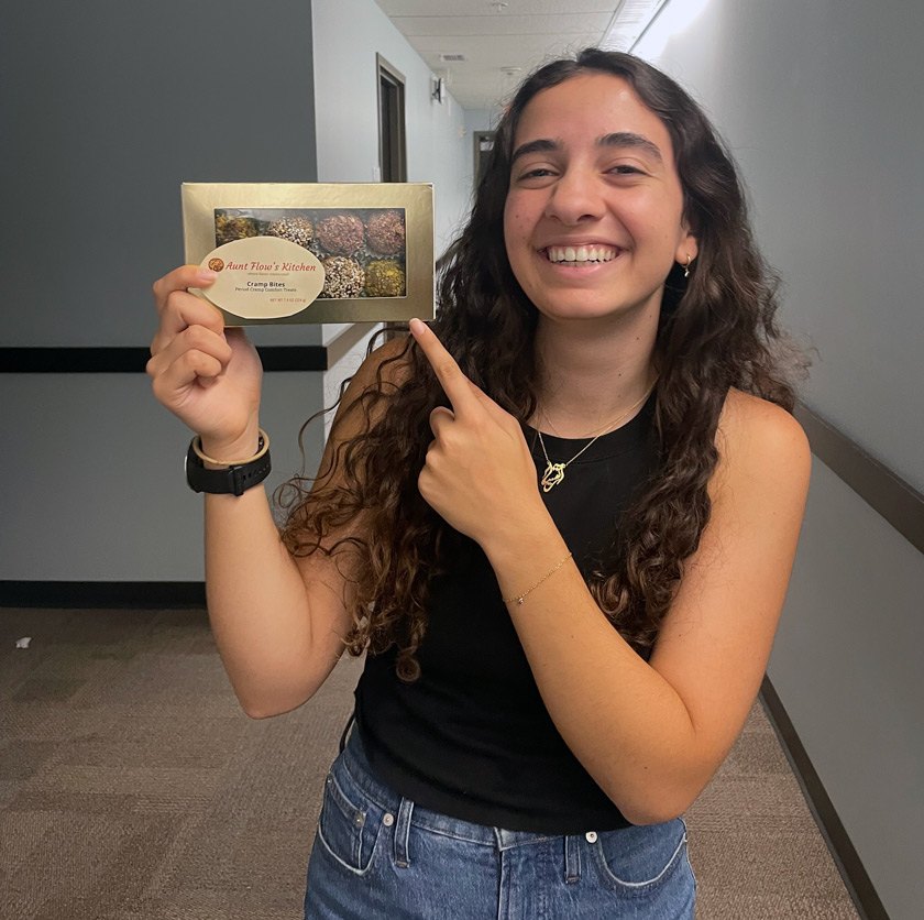 Armita Jamshidi ’25 cooks up “Cramp Bites” - Alumni, parents, and ...