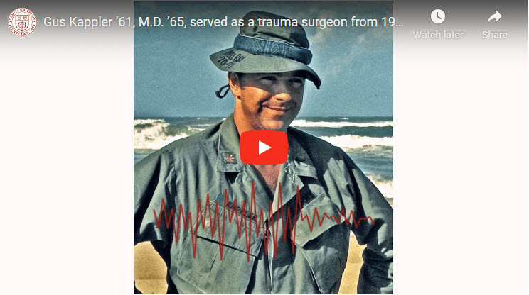 Gus Kappler ’61, MD ’65, served as a trauma surgeon from 1970-1971 in ...