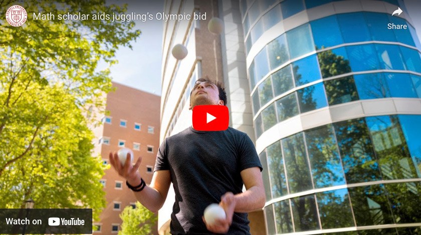 Cornell math scholar competes for international juggling title - Alumni ...