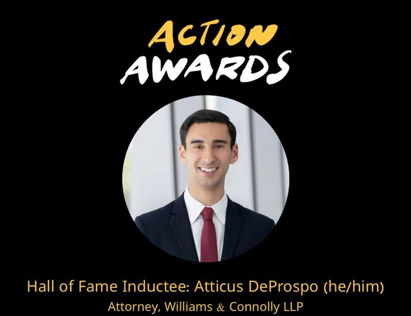Atticus DeProspo ’15 honored with 2025 Action Award - Alumni, parents ...