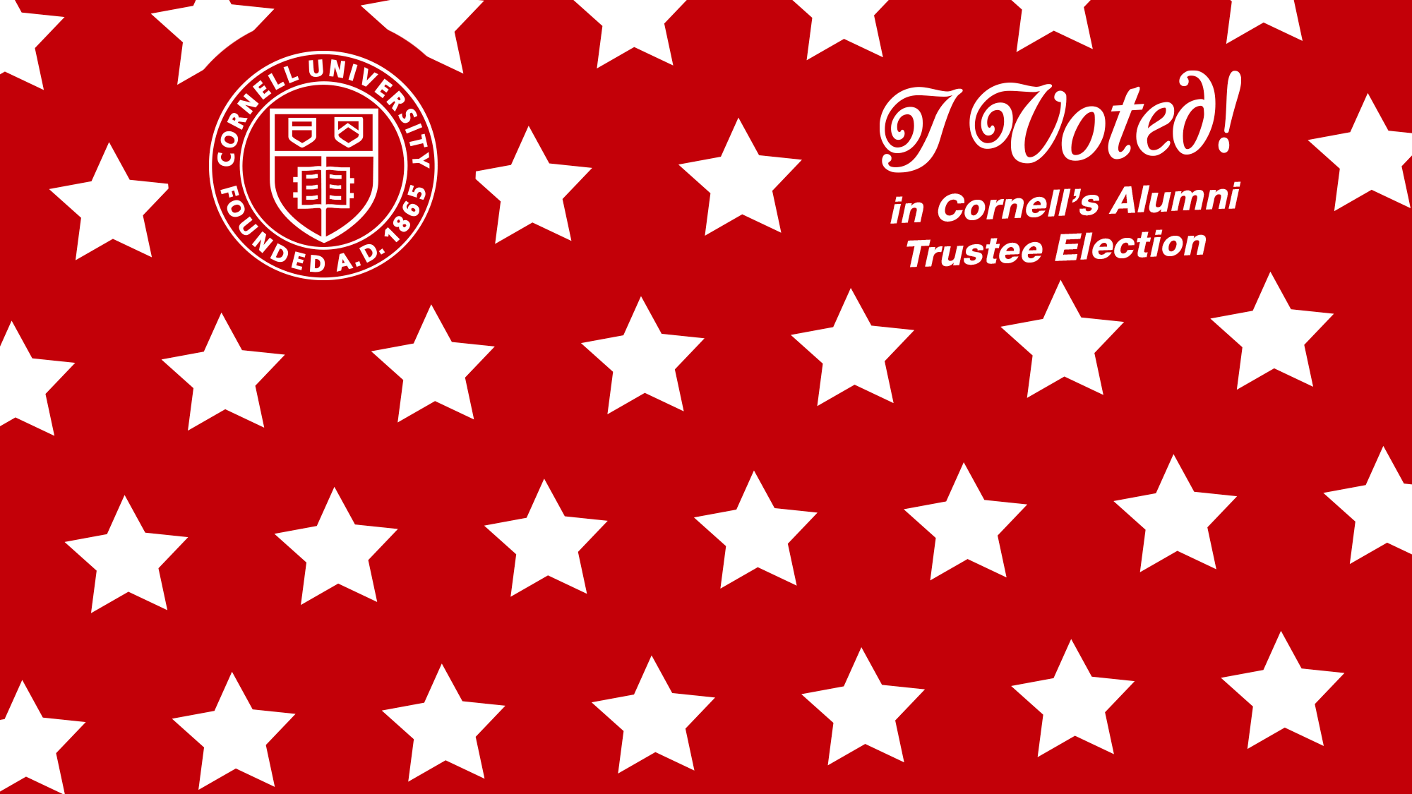 Did you vote yet? - Alumni, parents, and friends | Cornell University